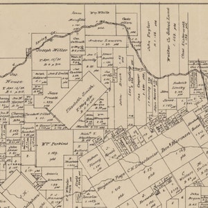 Harris County, Texas - 1879 - Old Wall Map Reprint With Land Owners ...