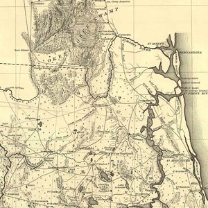 Florida 1839 State Map - by Zachary Taylor - Reprint - Etsy