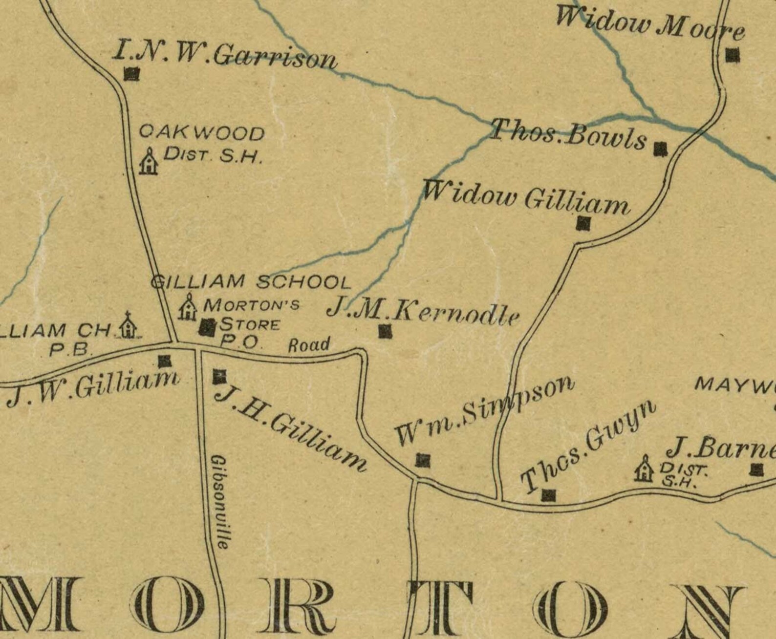Alamance County North Carolina 1893 Old Wall Map With | Etsy