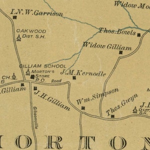 Alamance County North Carolina 1893 - Old Wall Map With Homeowner Names ...