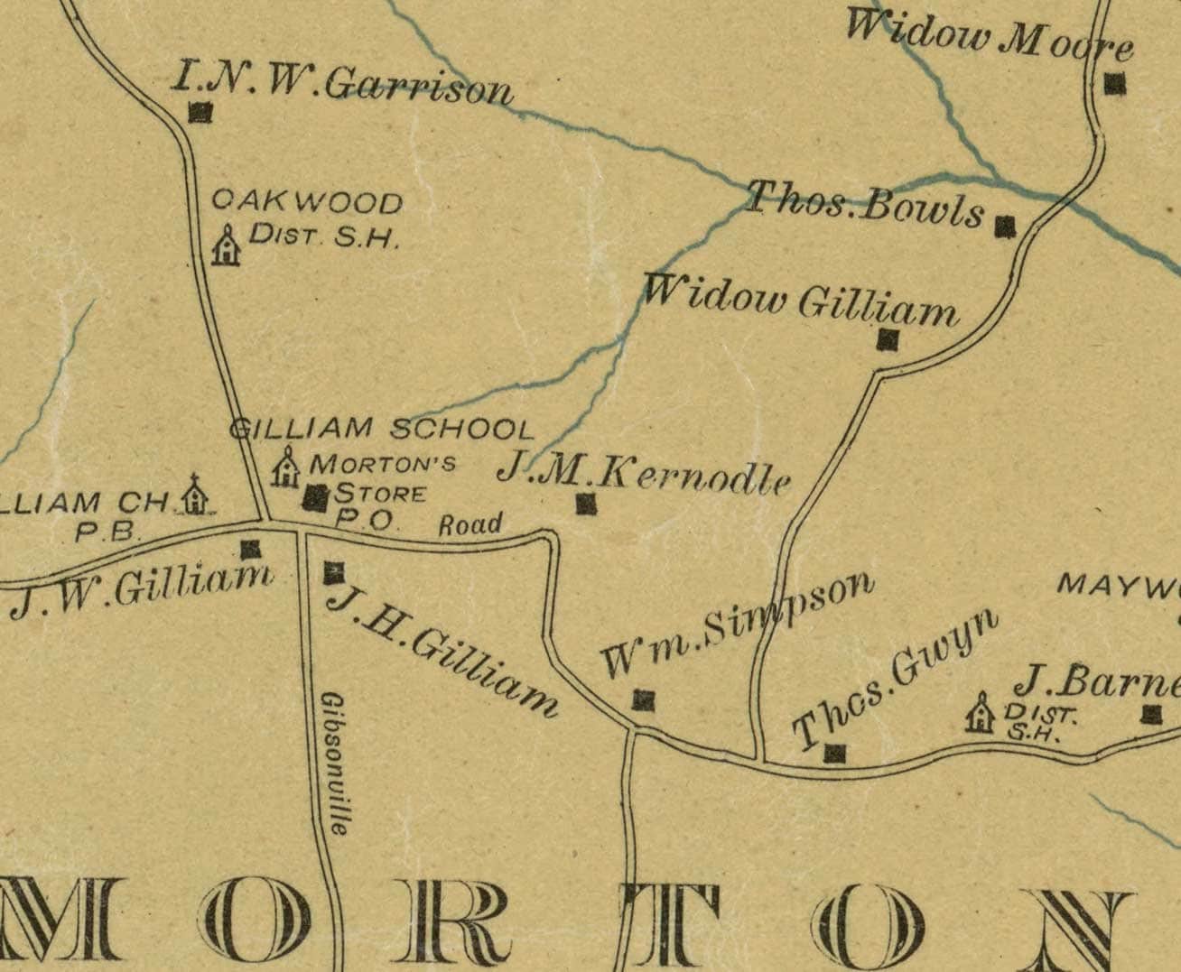 Alamance County North Carolina 1893 Old Wall Map With | Etsy