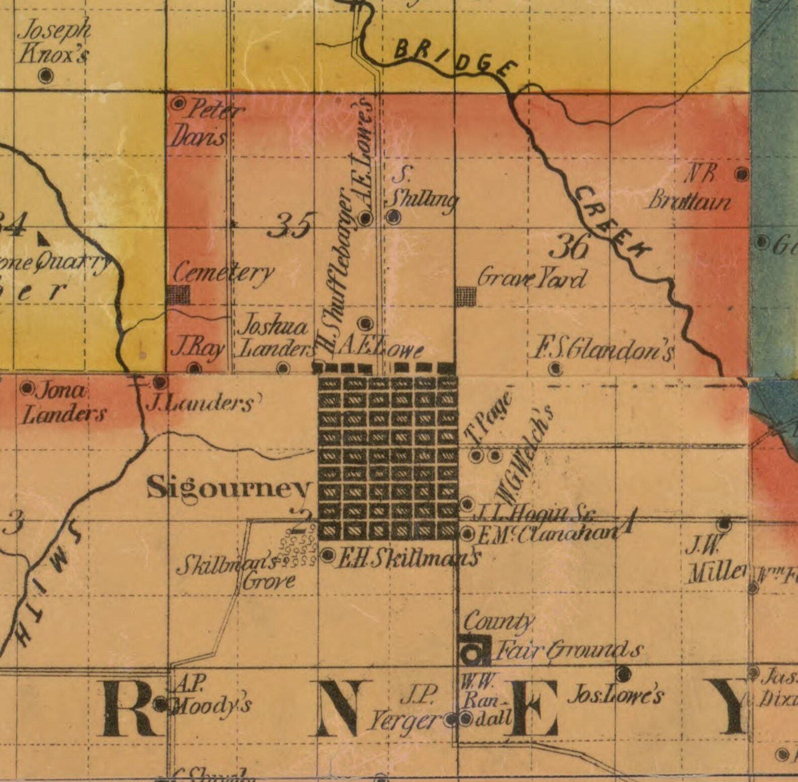 Keokuk County Iowa 1861 Old Wall Map With Landowner Names Farm | Etsy