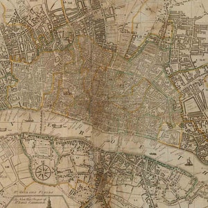 London England 1782 Old Map Reprint - Etsy