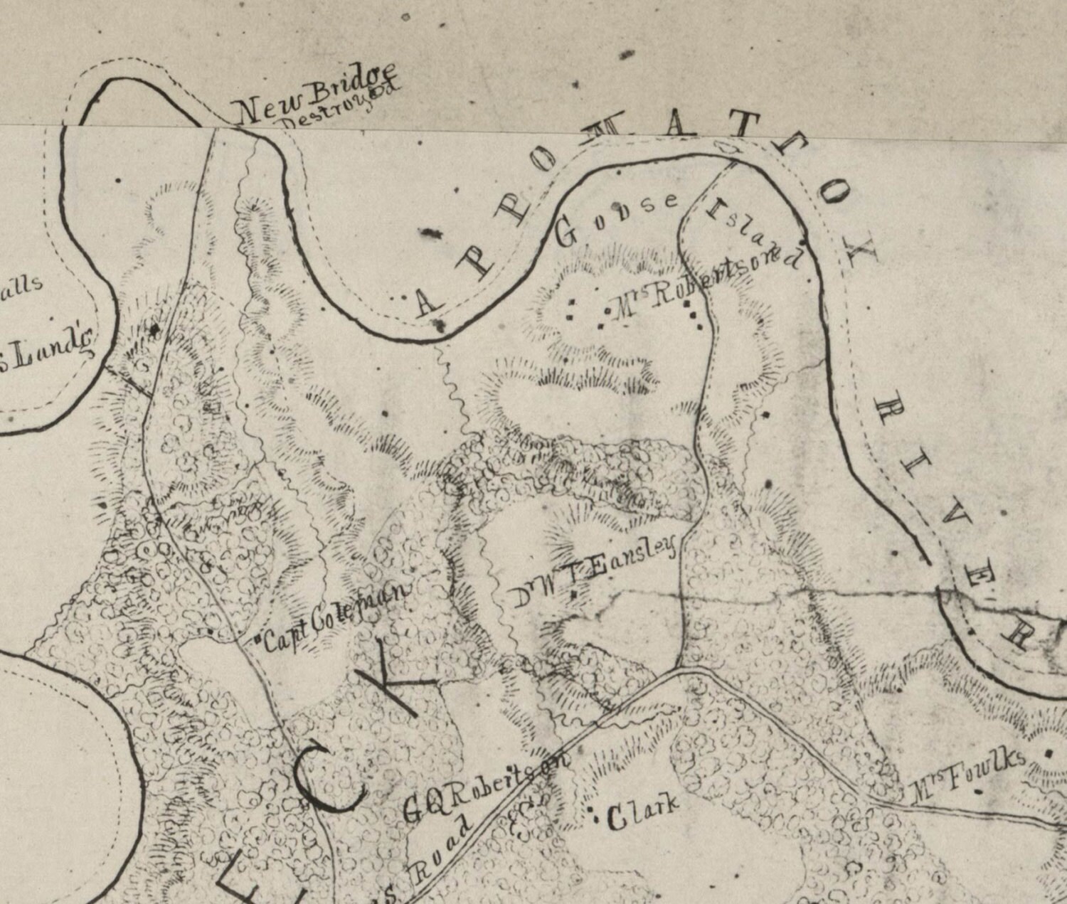 Amelia County Virginia 1860x Old Wall Map With Homeowner | Etsy