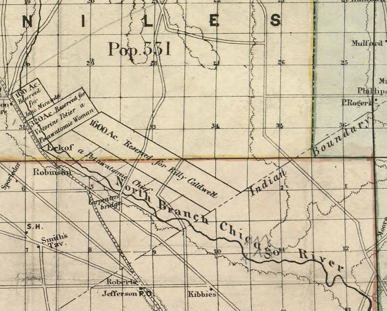 Cook & Dupage Counties Illinois 1851 Old Wall Map Reprint - Etsy
