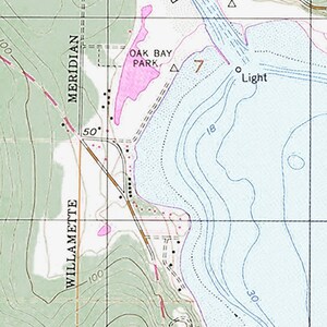 Indian & Marrowstone Islands 1998 USGS Old Topographic Map - Nordland ...