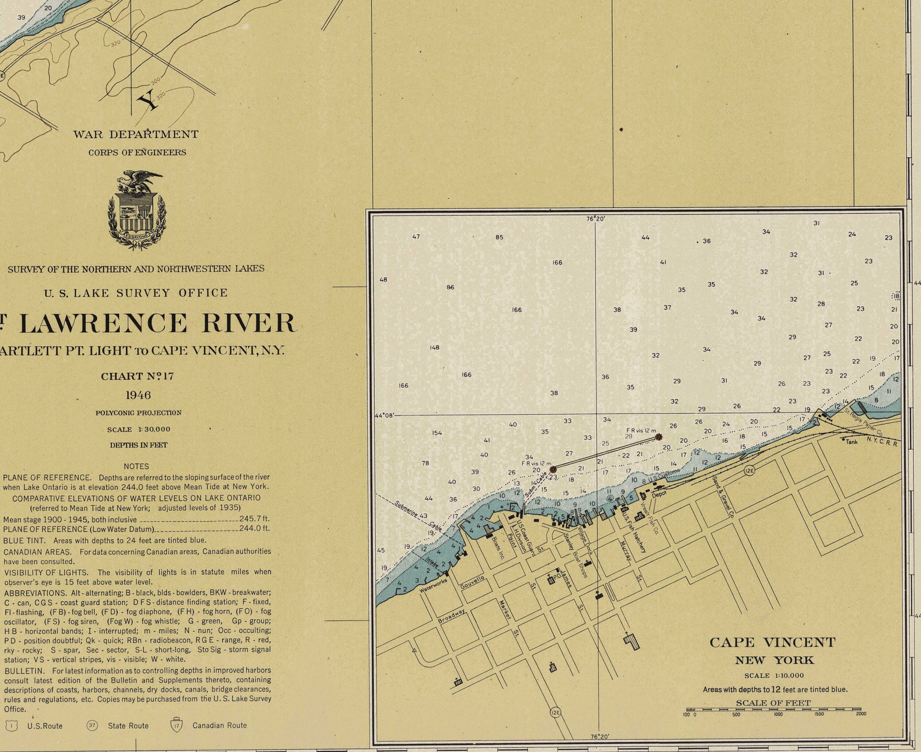 St Lawrence River Bartlett Point to Cape Vincent Gananoque | Etsy
