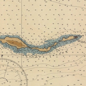 Anacapa Passage 1946 Nautical Map - PC Harbors 5114 Reprint California ...