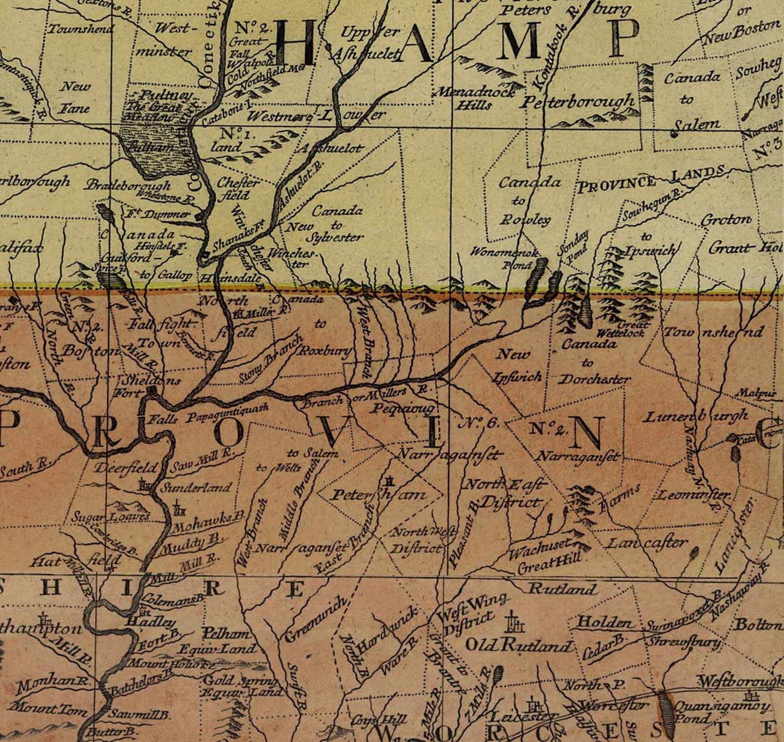 New England 1779 Old Map Reprint Probst NE Maps - Etsy
