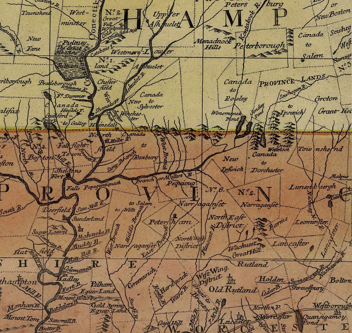 New England - 1779 Old Map Reprint - Probst - NE Maps - Etsy
