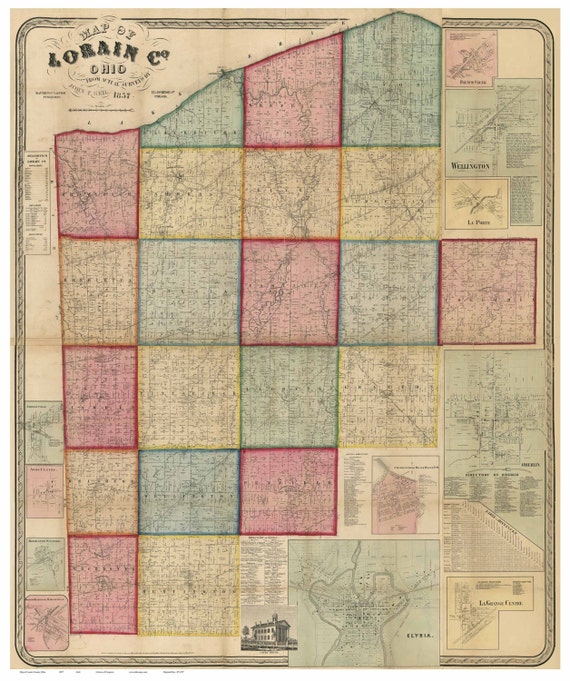 Lorain County Map Blank