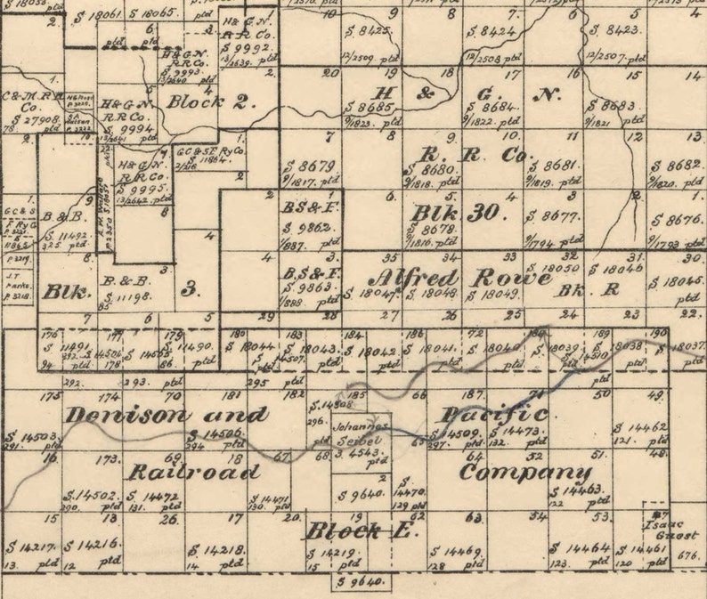 Gray County Texas 1889 Old Wall Map Reprint With Land - Etsy