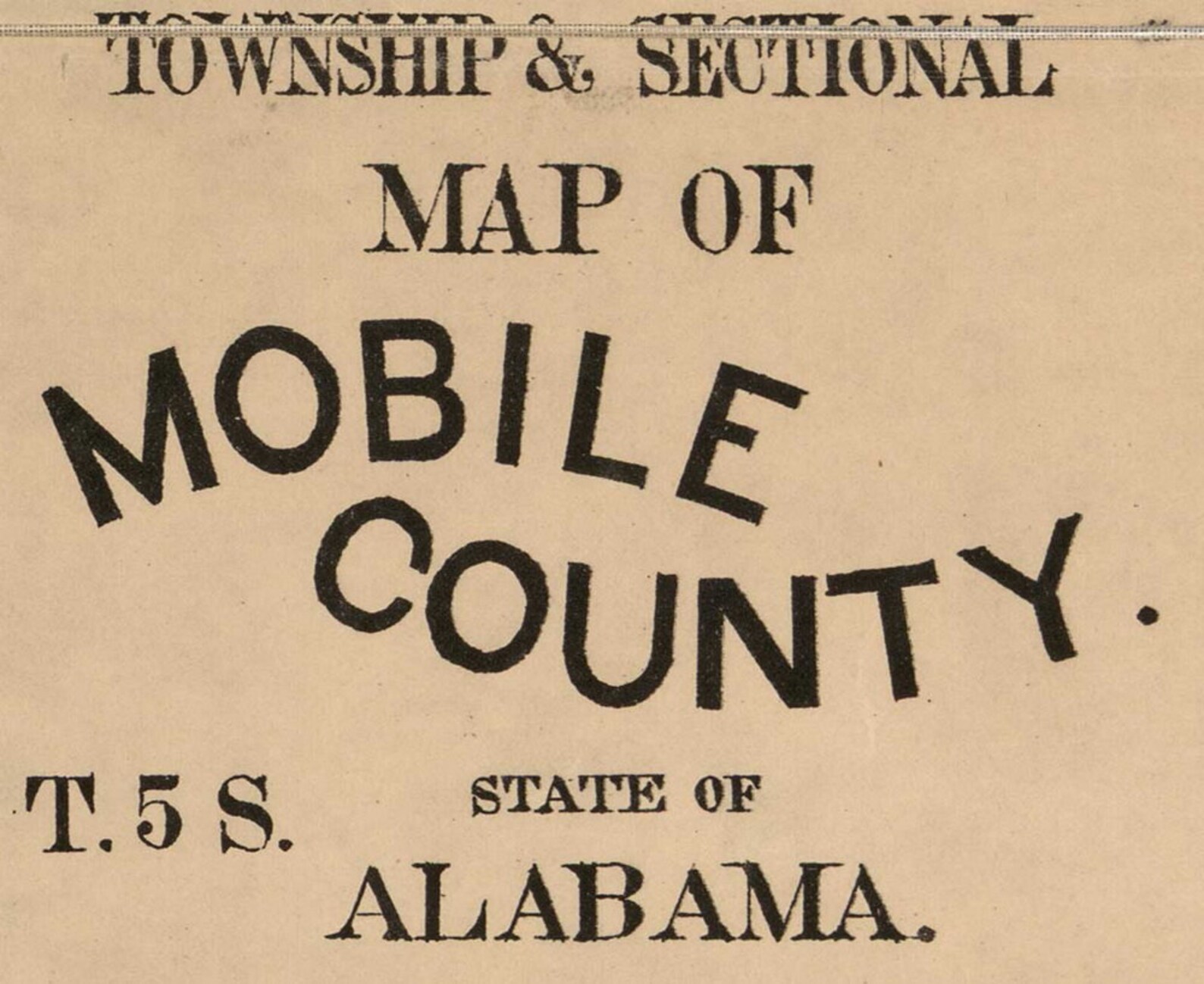 Mobile County Alabama 1895 Old Wall Map With Landowner Names Reprint - Etsy