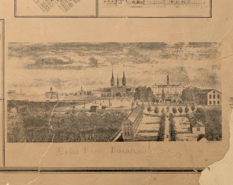 St. Joseph County Indiana 1863 - Old Wall Map Reprint With Landowner ...
