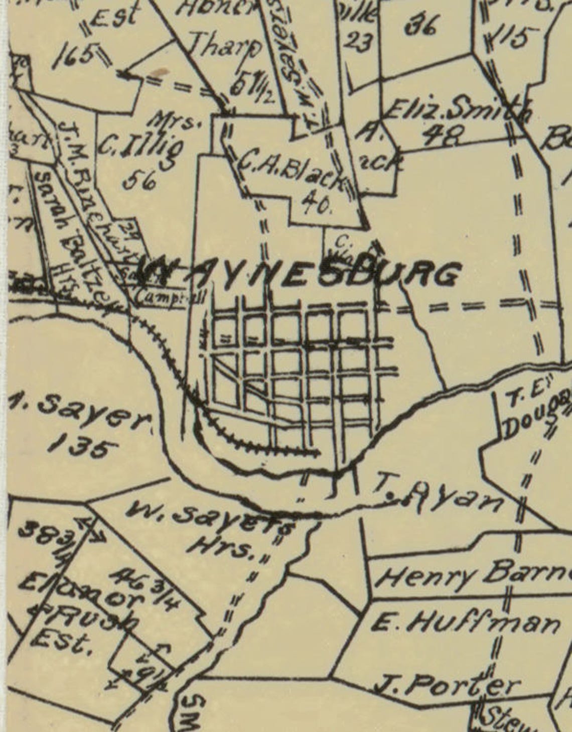 Greene County Pennsylvania 1897 Old Wall Map With Owner | Etsy