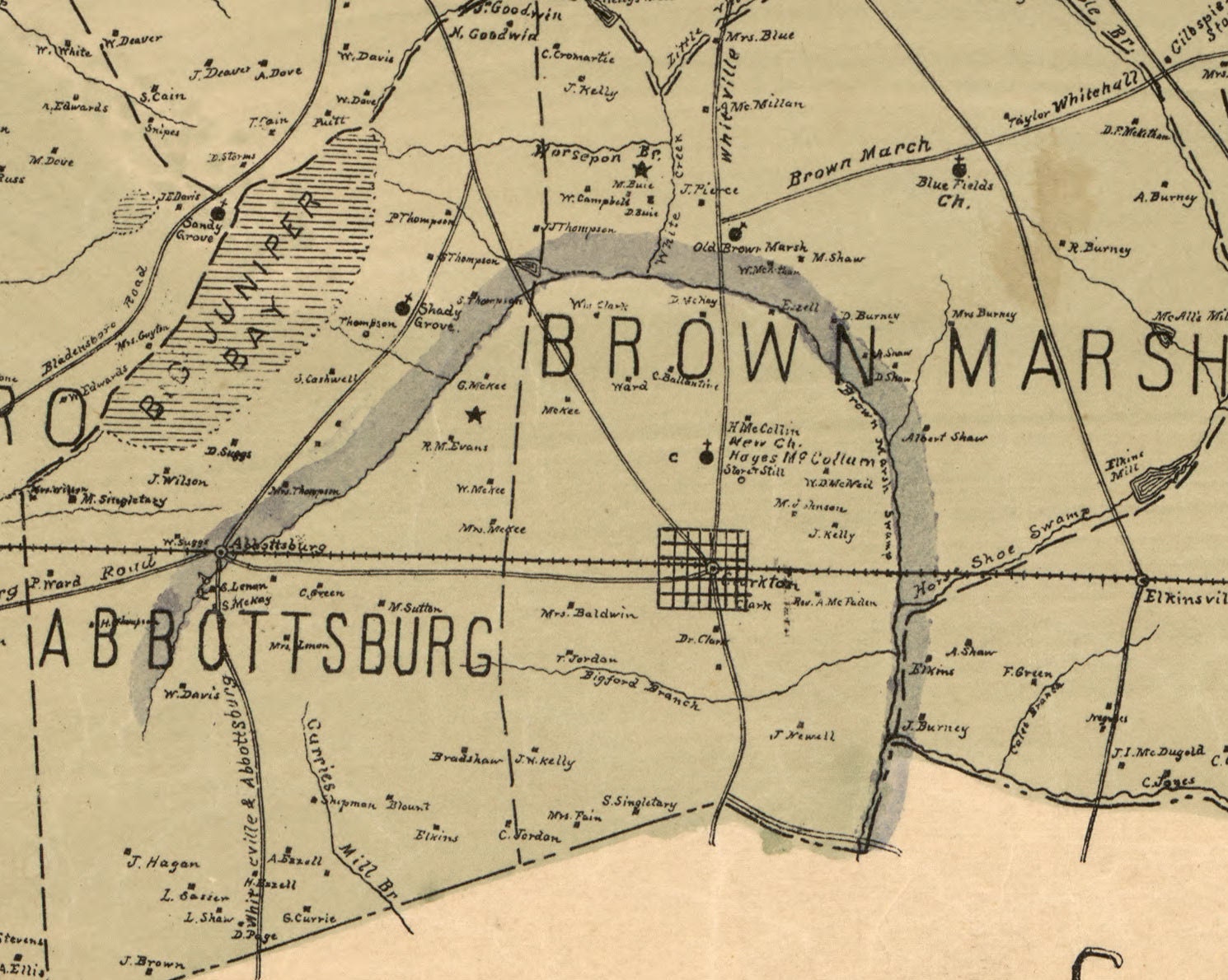 Bladen County North Carolina 1885 Old Wall Map With - Etsy