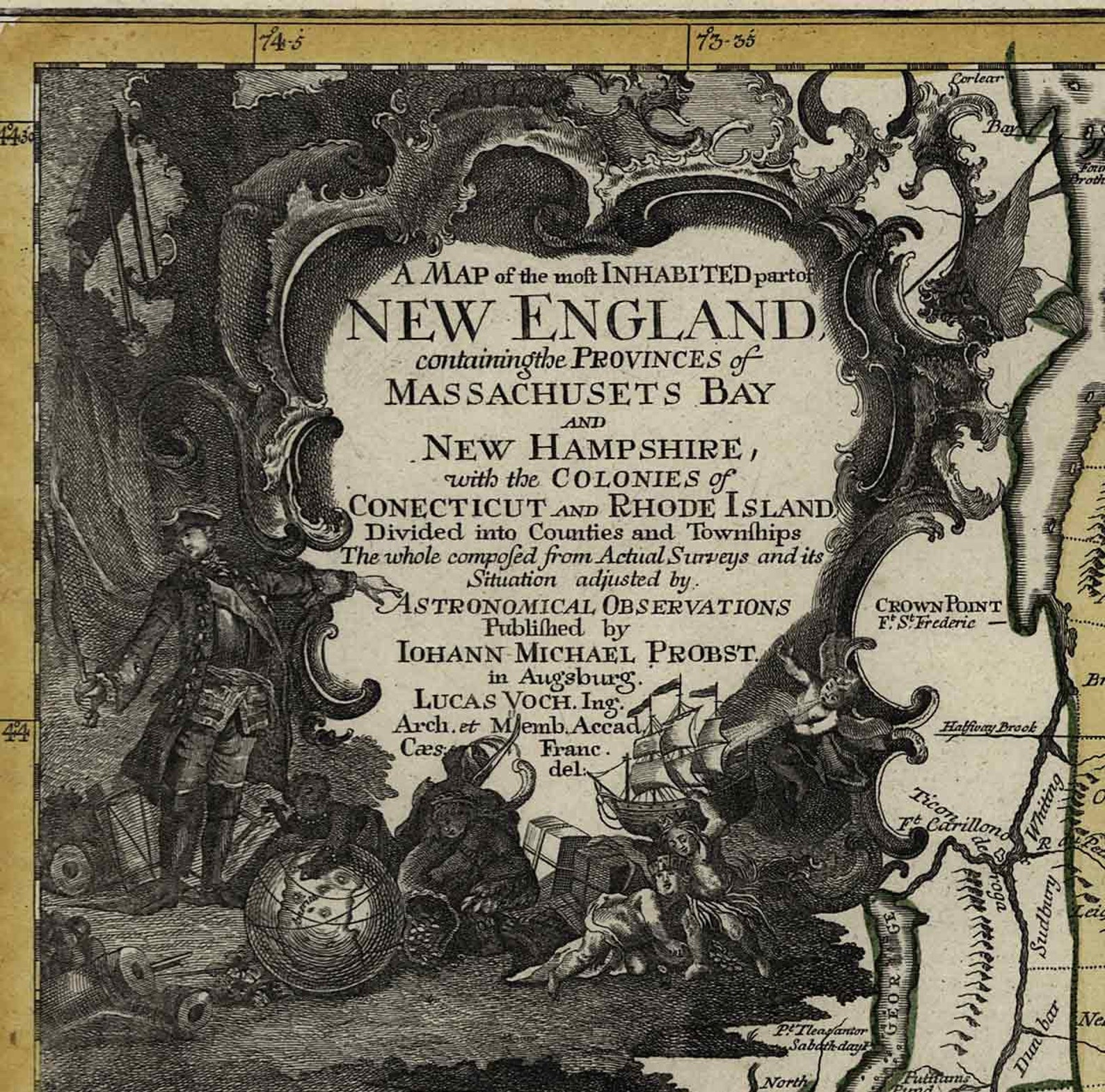 New England 1779 Old Map Reprint Probst NE Maps - Etsy