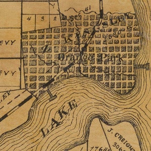 Clay County Florida 1885 Old Wall Map Reprint With Roads, Sections, and ...