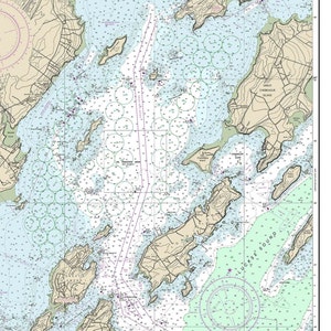 Portland Harbor & Vicinity Cape Elizabeth Great Chebeague Island ...