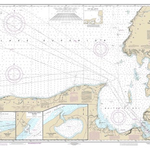 St Mary's River to Au Sable Point, Mich. & to Montreal Shoal, Ontario ...