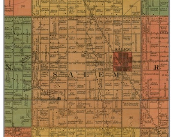 Map of Mccook Sd - Etsy