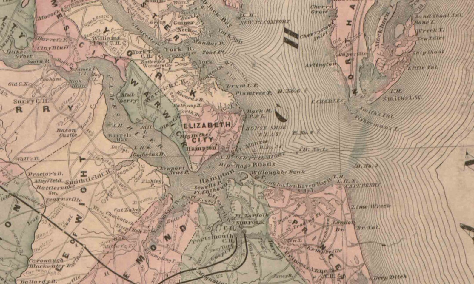 Virginia 1861 State Map Lloyd Reprint - Etsy
