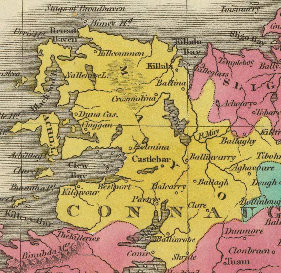Ireland 1831 Map by Lizars Old Map Reprint | Etsy