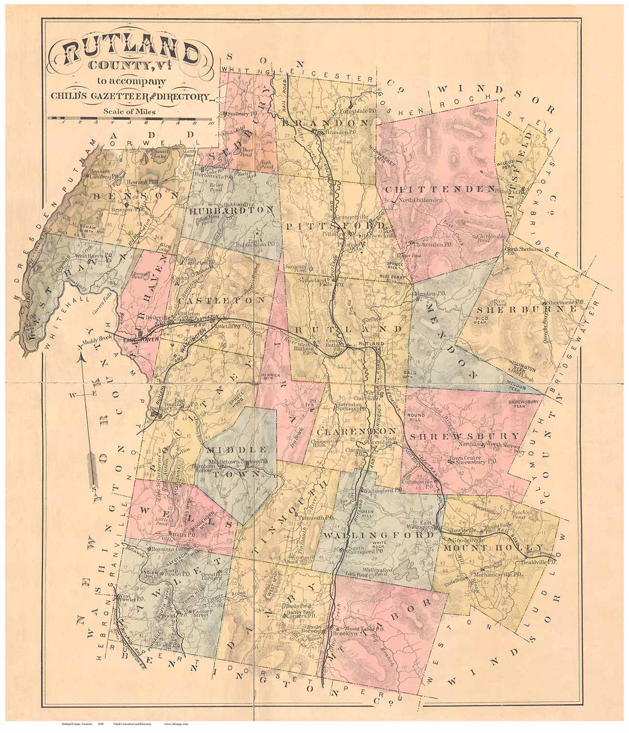 Rutland Vermont Map