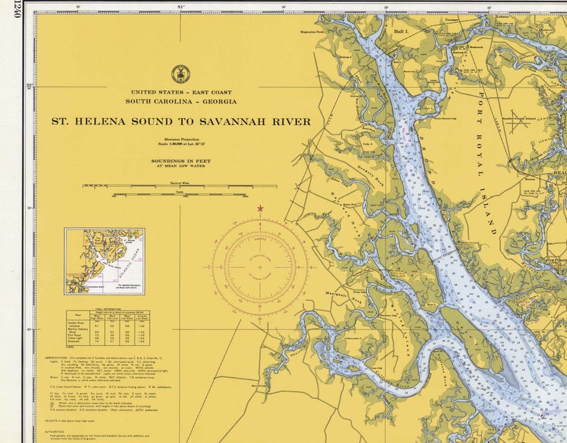 St Helena Sound to Savannah River-1957 - Beaufort Hilton Head Port ...