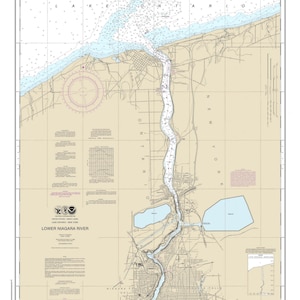 Lower Niagara River - 2023 - New York and Ontario - Nautical Map ...