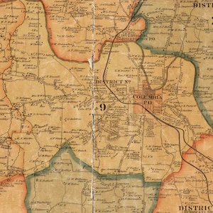 Maury County Tennessee 1878 - Old Old Wall Map Reprint With Homeowner ...