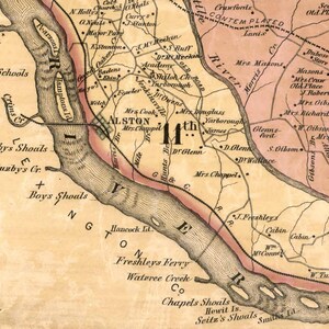 Fairfield County South Carolina 1876 - Old Wall Map With Homeowner ...