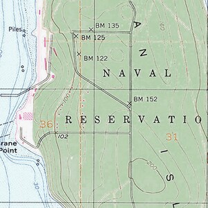 Indian & Marrowstone Islands 1998 USGS Old Topographic Map - Nordland ...