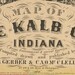 Dekalb County Indiana 1863 Old Wall Map Reprint With - Etsy