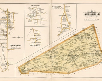 Springtown Pa Map - Etsy