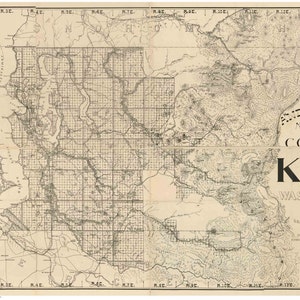 King County - Washington - 1894 Map Anderson's New Map Land Owners ...