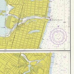 Manasquan River and Bay Head Harbor - 1972 Nautical Map - New Jersey ...