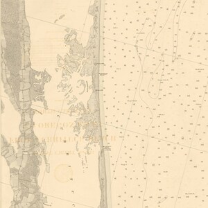 Currituck Beach to Oregon Inlet -1879 Outer Banks North Carolina ...