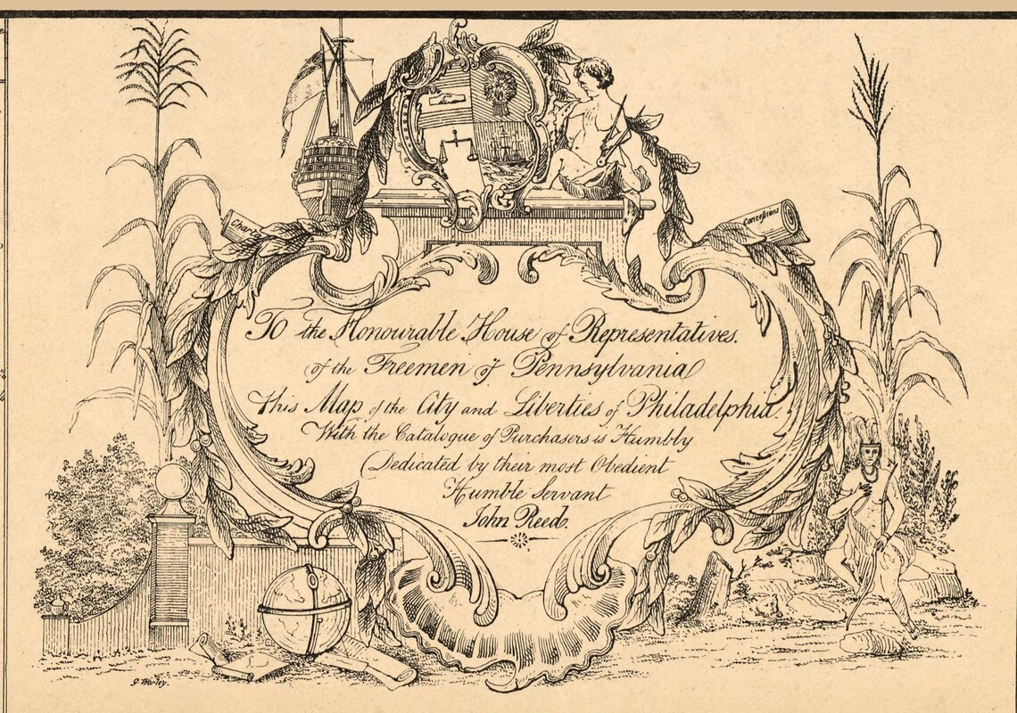 Philadelphia Ca. 1774 Old Map Reprint Republished in 1843 - Etsy