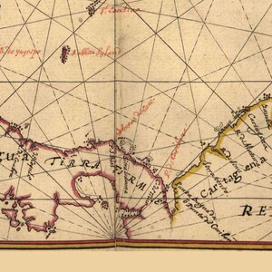 Caribbean 1639 Map by Vinckeboons Reprint USA Regional - Etsy