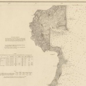 Cape Cod Bay - 1910 Nautical Map - Reprint - AC 80000 - Chart 110 - Etsy
