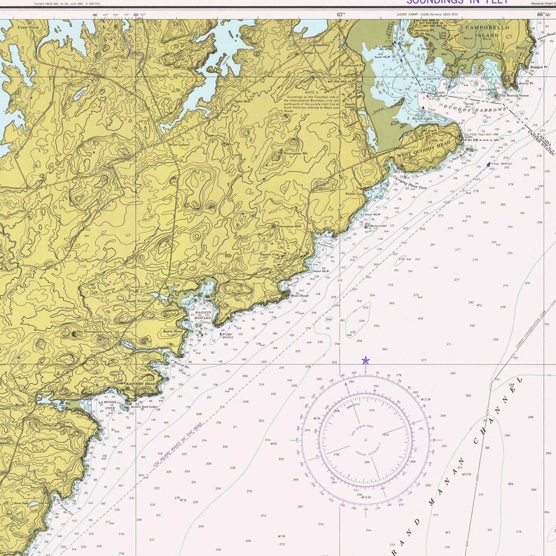 West Quoddy Head to Cross Island Cutler Eastern Head Grand - Etsy