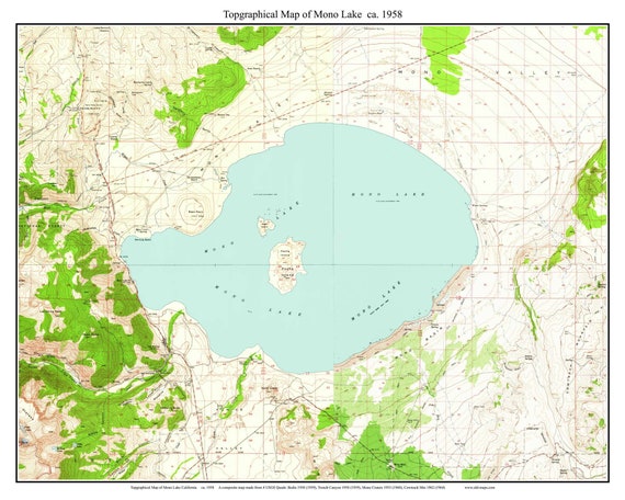 Mono Lake California Map