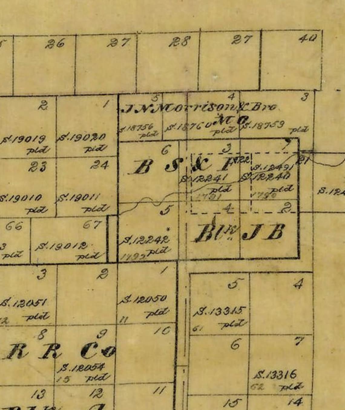 Lamb County Texas 1884 Old Wall Map With Lot Lines - Etsy UK
