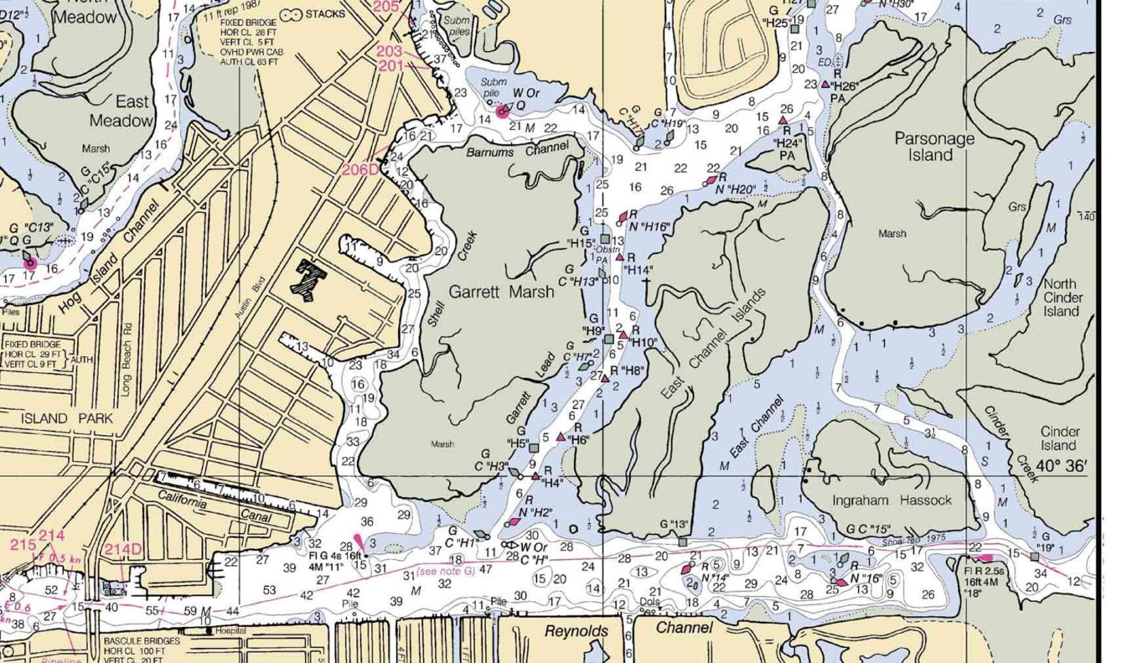 Long Beach Hempstead Bay 2003 Nautical Chart Long Island - Etsy