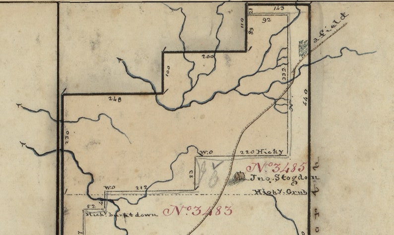 Armstrong County PA 1800 Old Map - Landowner Names Genealogy Reprint - Etsy