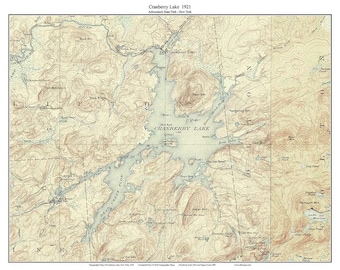 Lake Placid 1896 USGS Old Topographic Map Lakes Reprint - Etsy