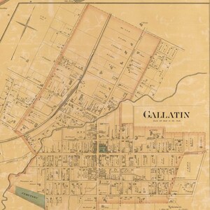 Sumner County Tennessee 1878 - Old Wall Map Reprint With Homeowner ...