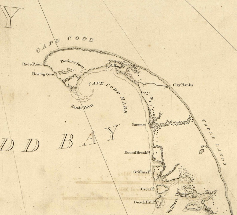 Massachusetts Bay 1776 Map Revolutionary War Survey by - Etsy
