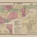 Galien 1860 Old Town Map With Homeowner Names Michigan Reprint ...